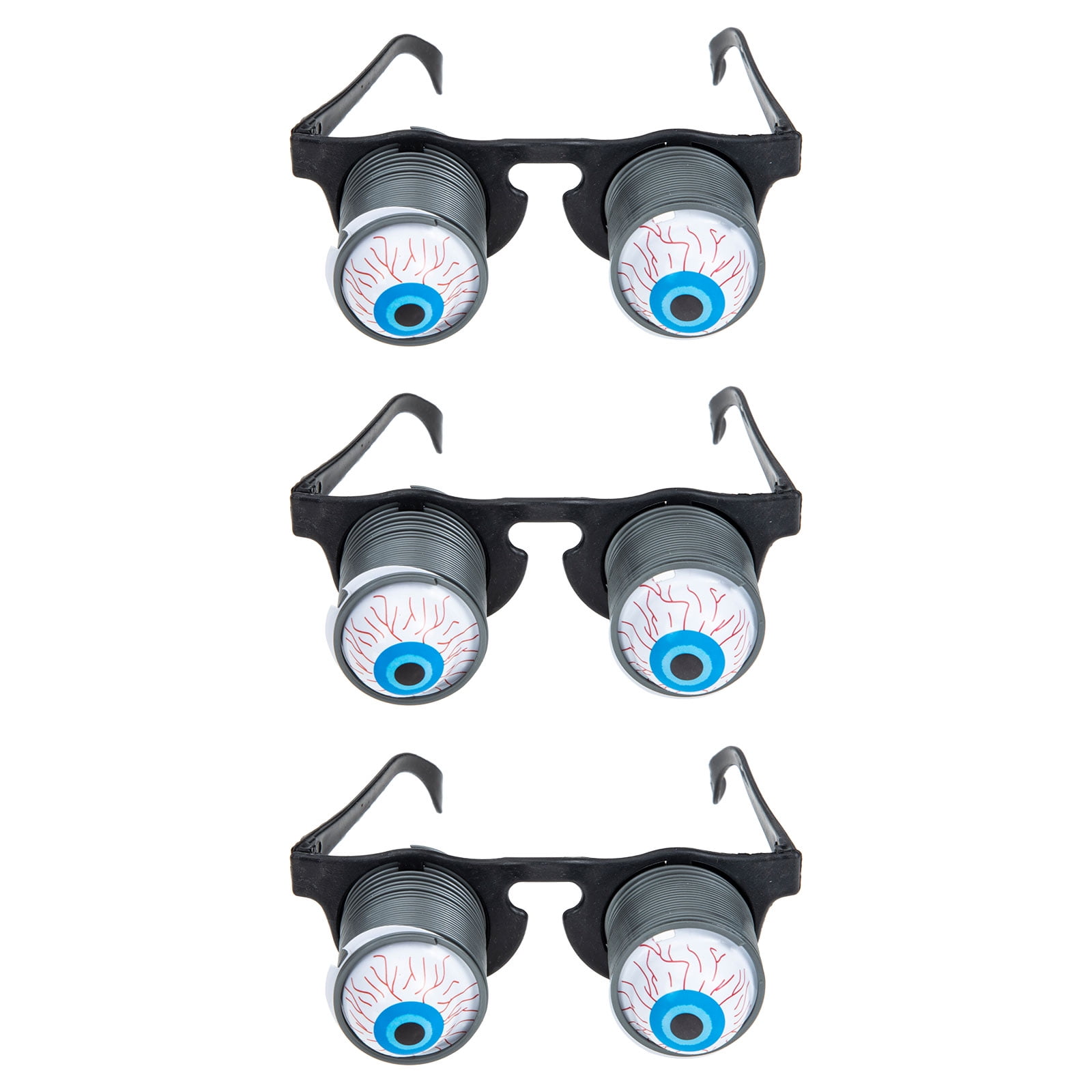 3pcs Scary Eyeball Glasses for Halloween Made of Safe Plastic Black ...