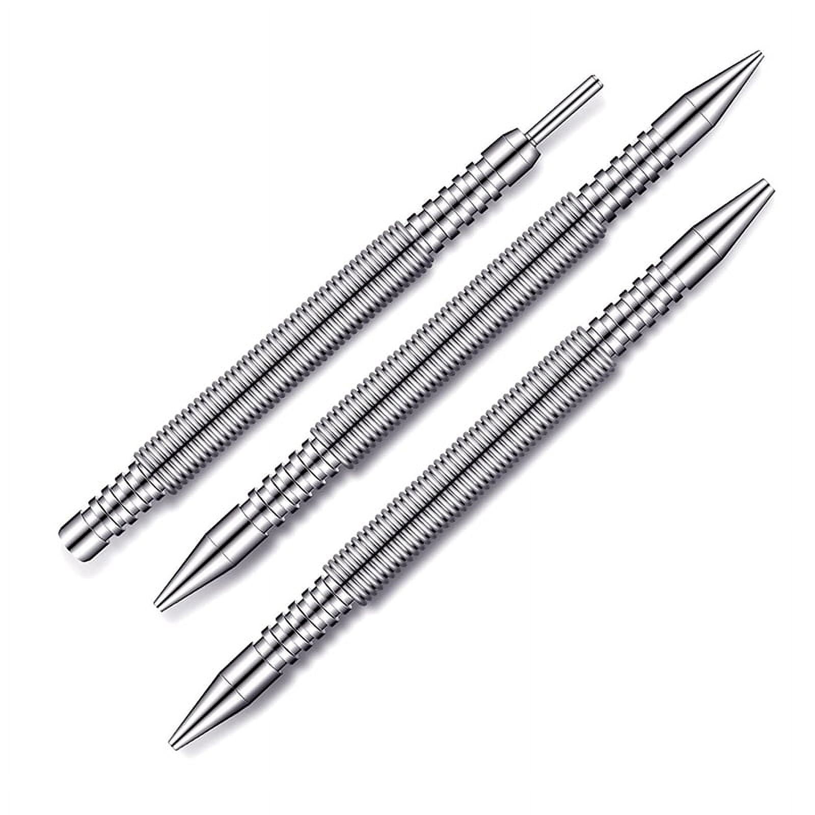 3 Pcs Dual Nail Setter and Hinge Pin Punch Set,Hammerless Spring Nail ...