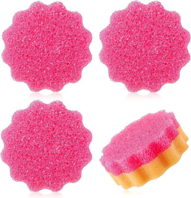 3 Pcs Dual Sided Scrub Sponge Multi Functional Cute Temperature ...