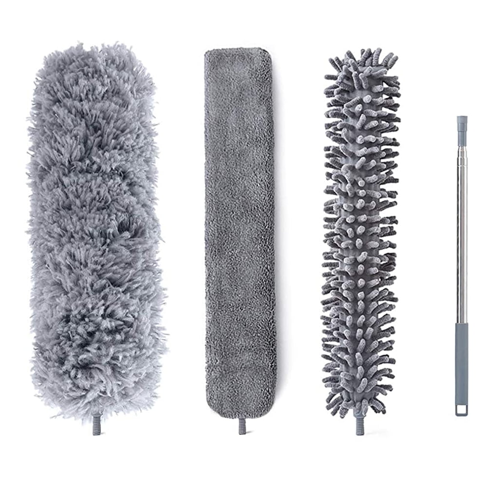 3 Pcs Dust Wiper Telescopic Microfiber,Washable Dust Wiper Extra Long ...