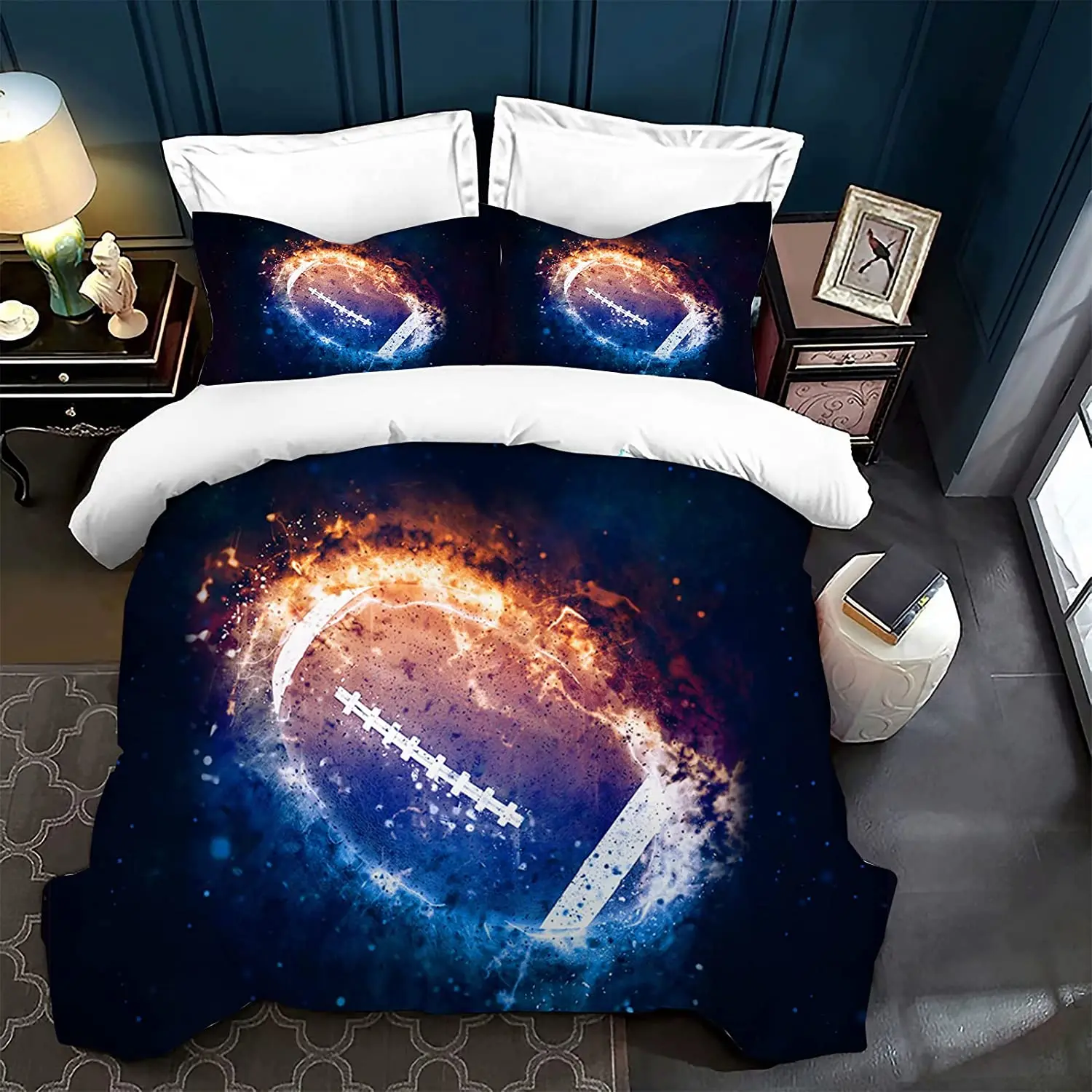 3 Pcs Duvet Cover Set Ball Bedding Sets Very Cool Basketball and ...