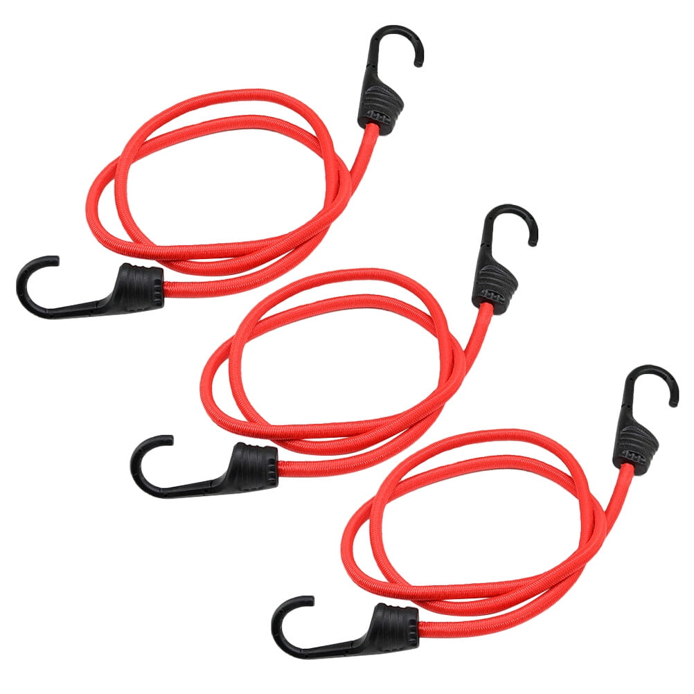 3 Pcs Elastic Hook Rope Bungee Luggage Strap Binding Cord Fastening ...