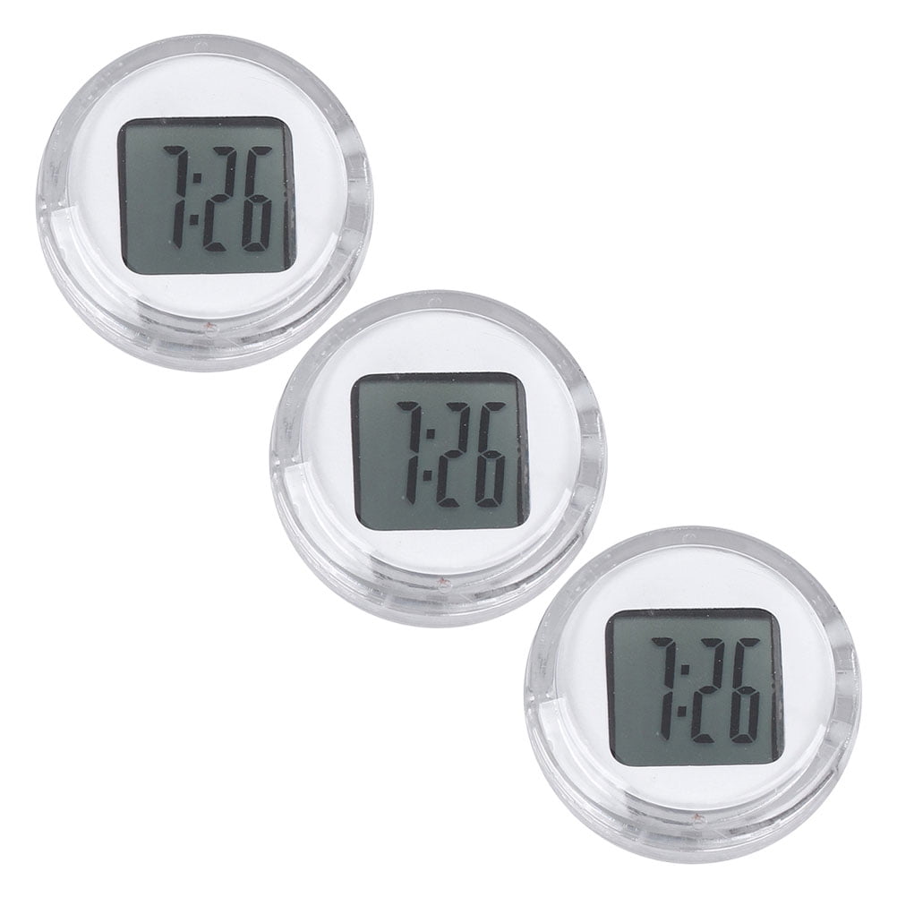 3 Pcs Electronic Clock Cars Watches Car Clock Auto Mini Clock Digital ...