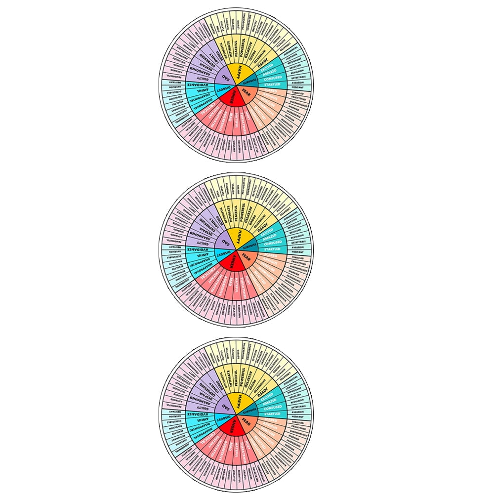 STRANDCHIC Feeling Chart Sticker Multi Rubber Soft Magnet 3Pack Back to ...