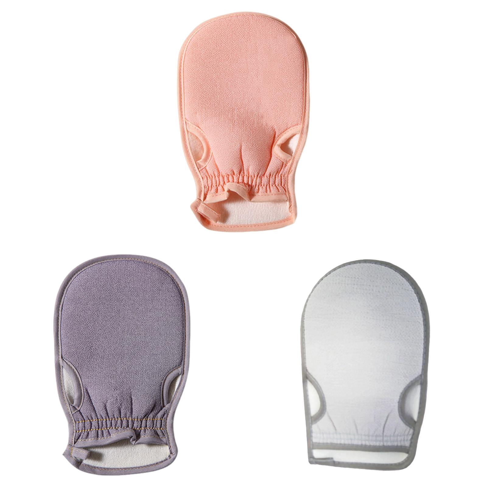 3 Pcs Exfoliating Glove for Bath & Shower, Newly Upgraded Machine ...