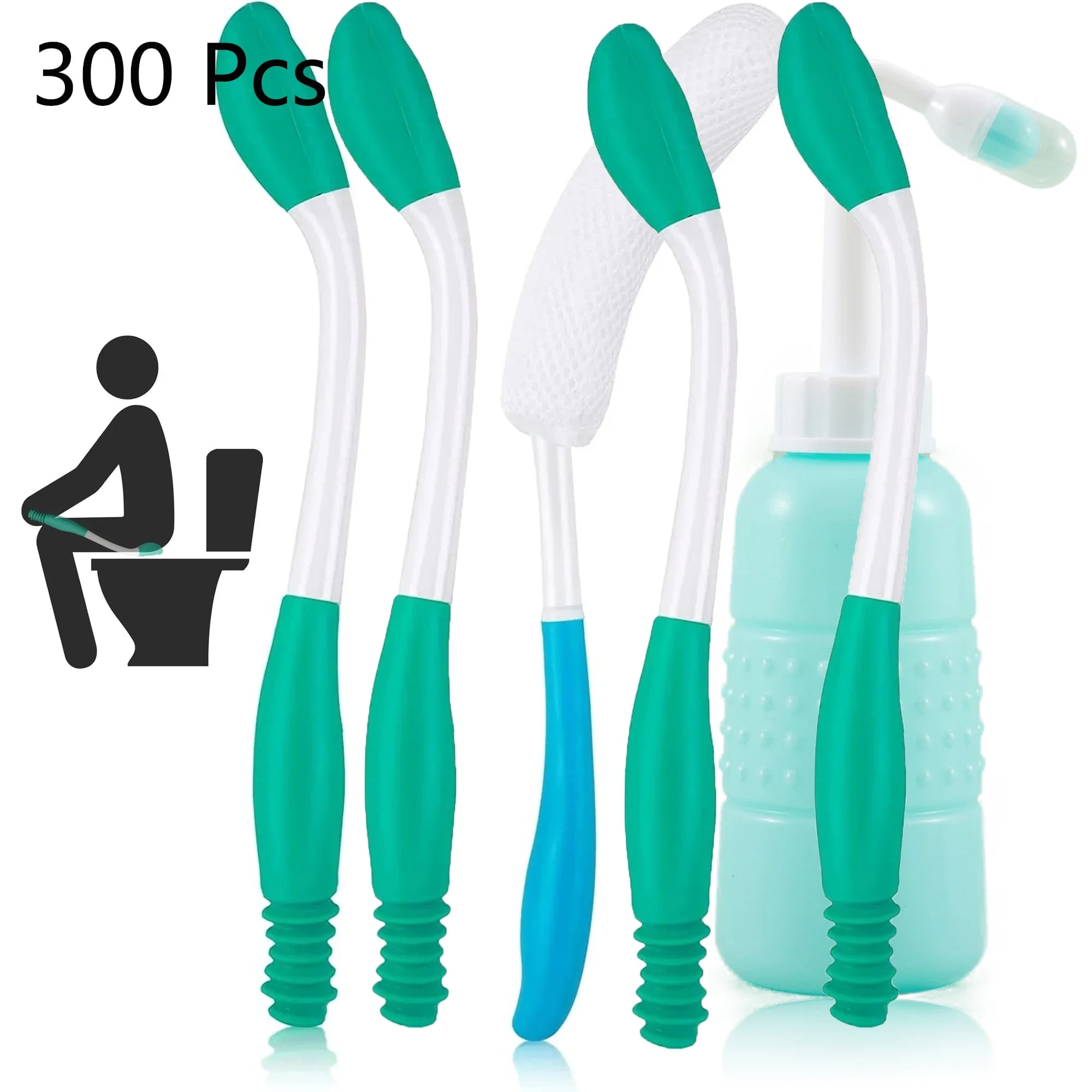 3Pcs Toilet Aids for Wiping, Portable Bidet Body Brush and Toilet Aids ...