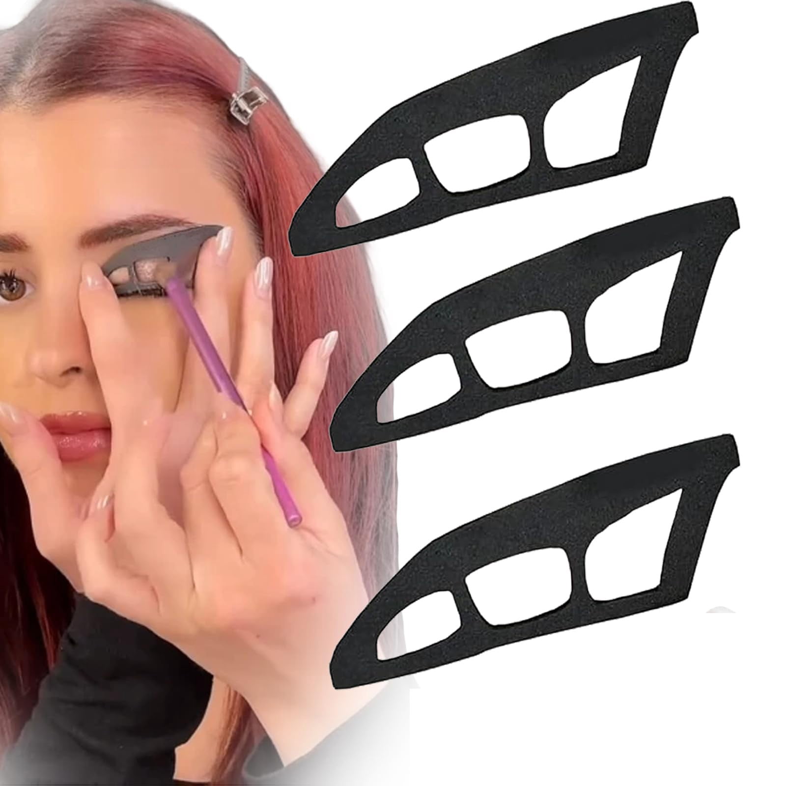 3 Pcs Eyeshadow Tool Make Up, Eye tour Your Glam , Eyeshadow Guide ...