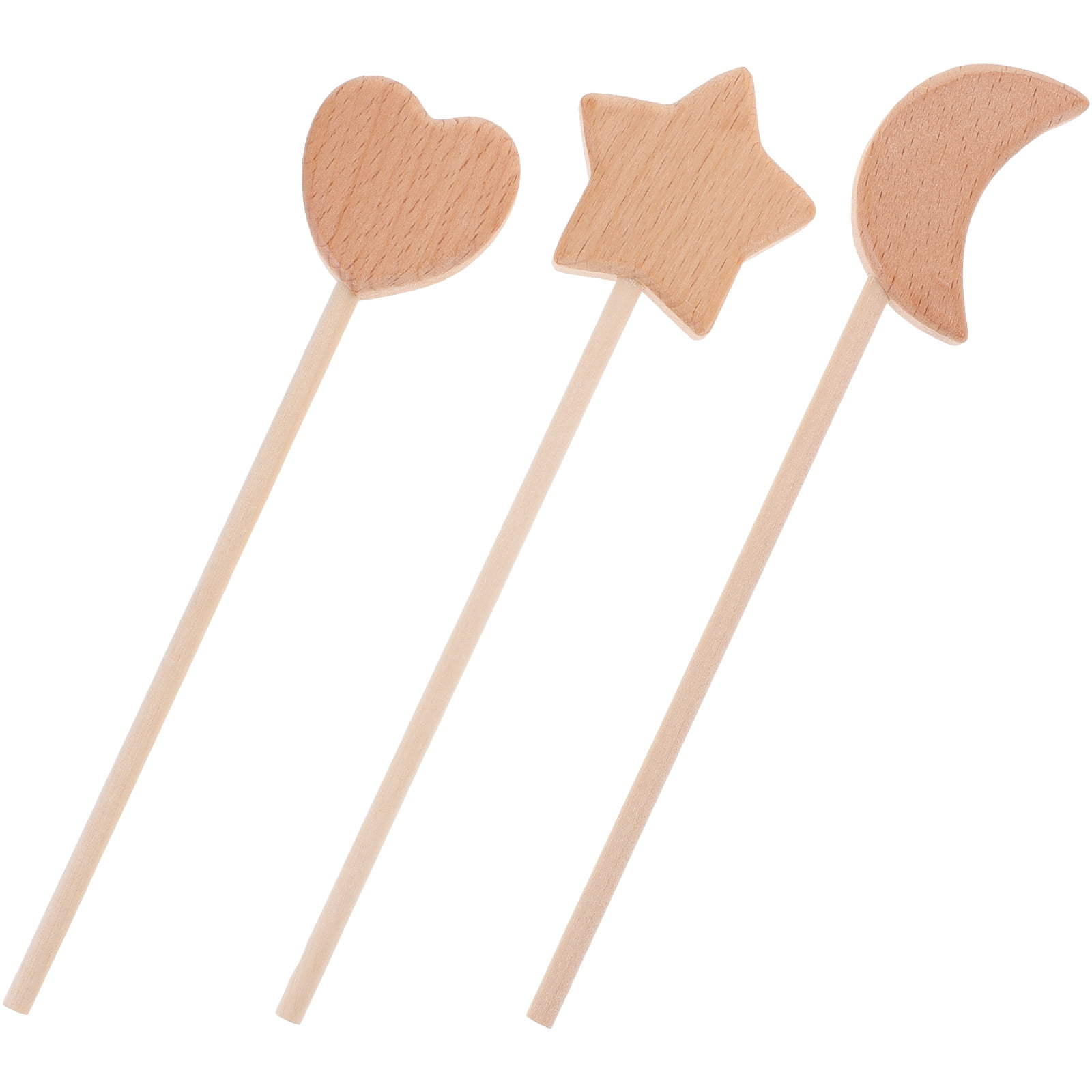 3 Pcs Fairy Wand Hand Painting Wand Painted Wand Stencil Sheets Party ...