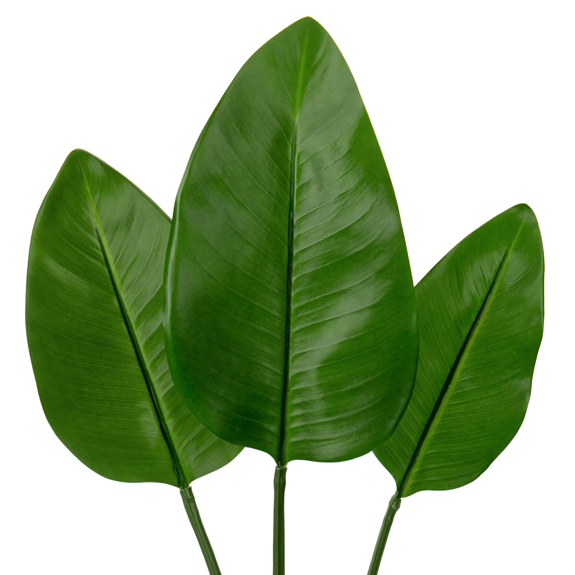 3 Pcs Fake Tropical Plants Palm Leaves Artificial Bird of Paradise ...