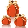 3 Pcs Fall Pumpkin Decor Fall Wooden Signs 3D Pumpkin Tabletop Decor ...