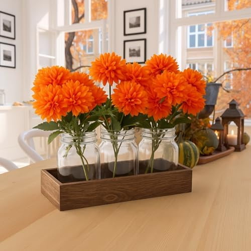3 Pcs Fall Thanksgiving Tables Centerpieces Mason Jar Table Decor Set 3 ...