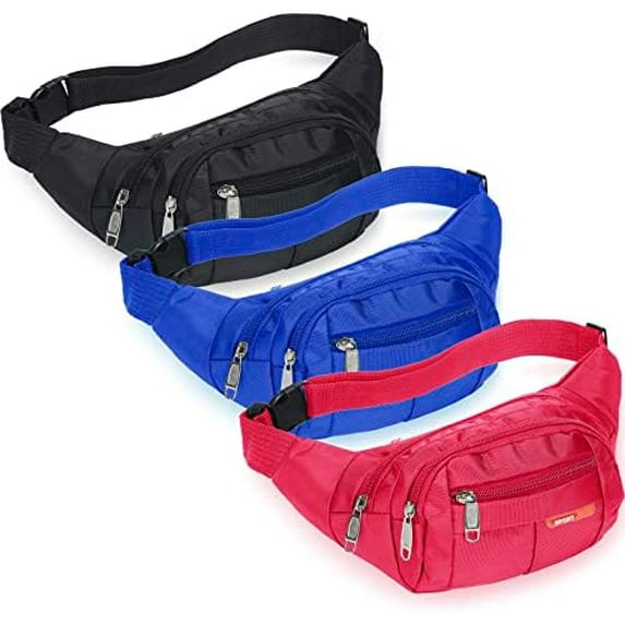 3 Pcs Fanny Packs Crossbody Waist Bags for Women Men Crossbody ...