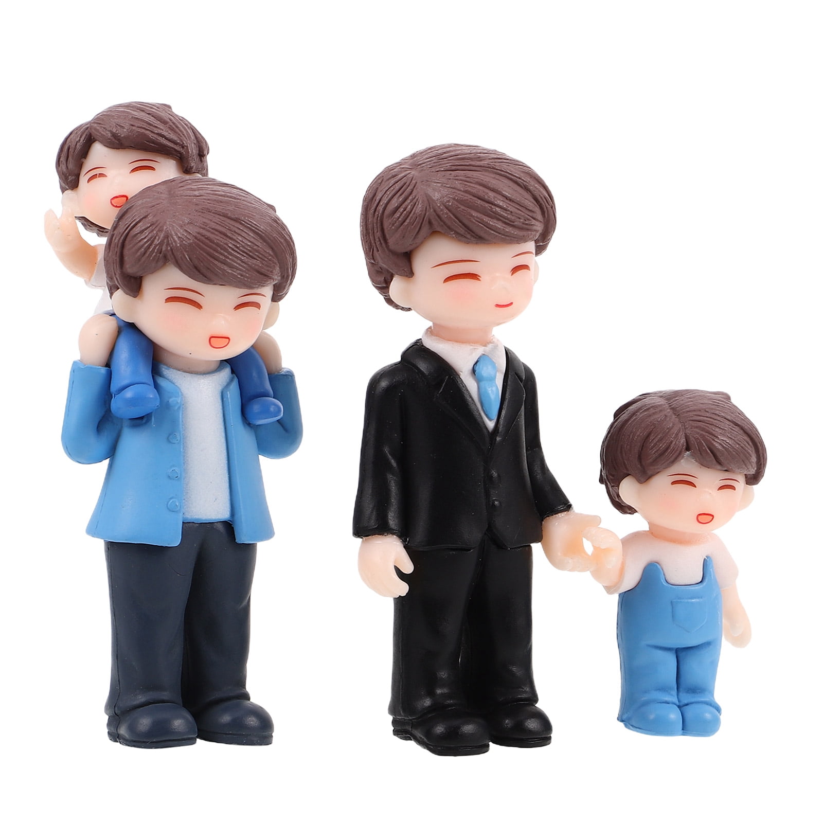 OUNONA Creative Resin Father Son Figurine for Desktop Decoration and ...