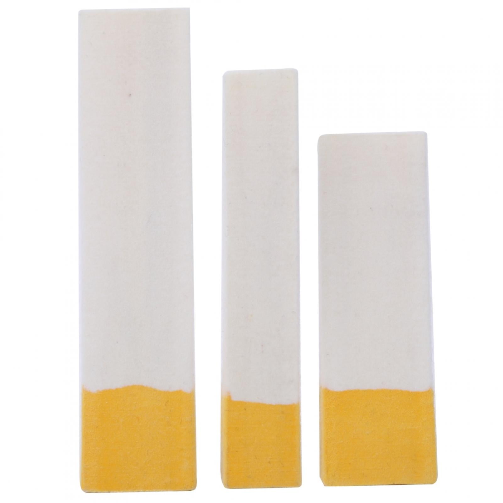 3 Pcs Felt Wedge Mute Orange White Piano Felt Tuning Wedge Mute Block ...