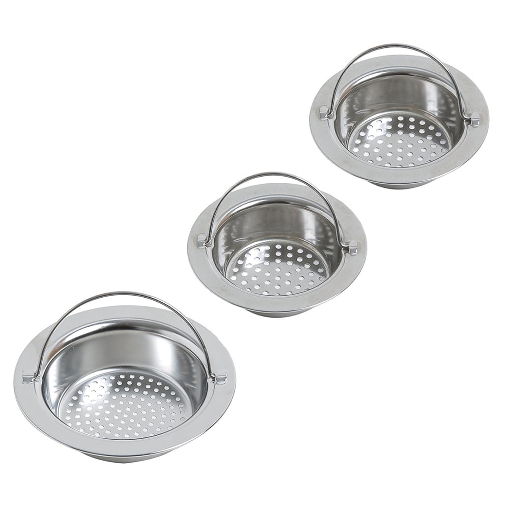 Washing Basin Floor Drain 3 Pcs Home Hair Filter Drainage Filters Mesh ...
