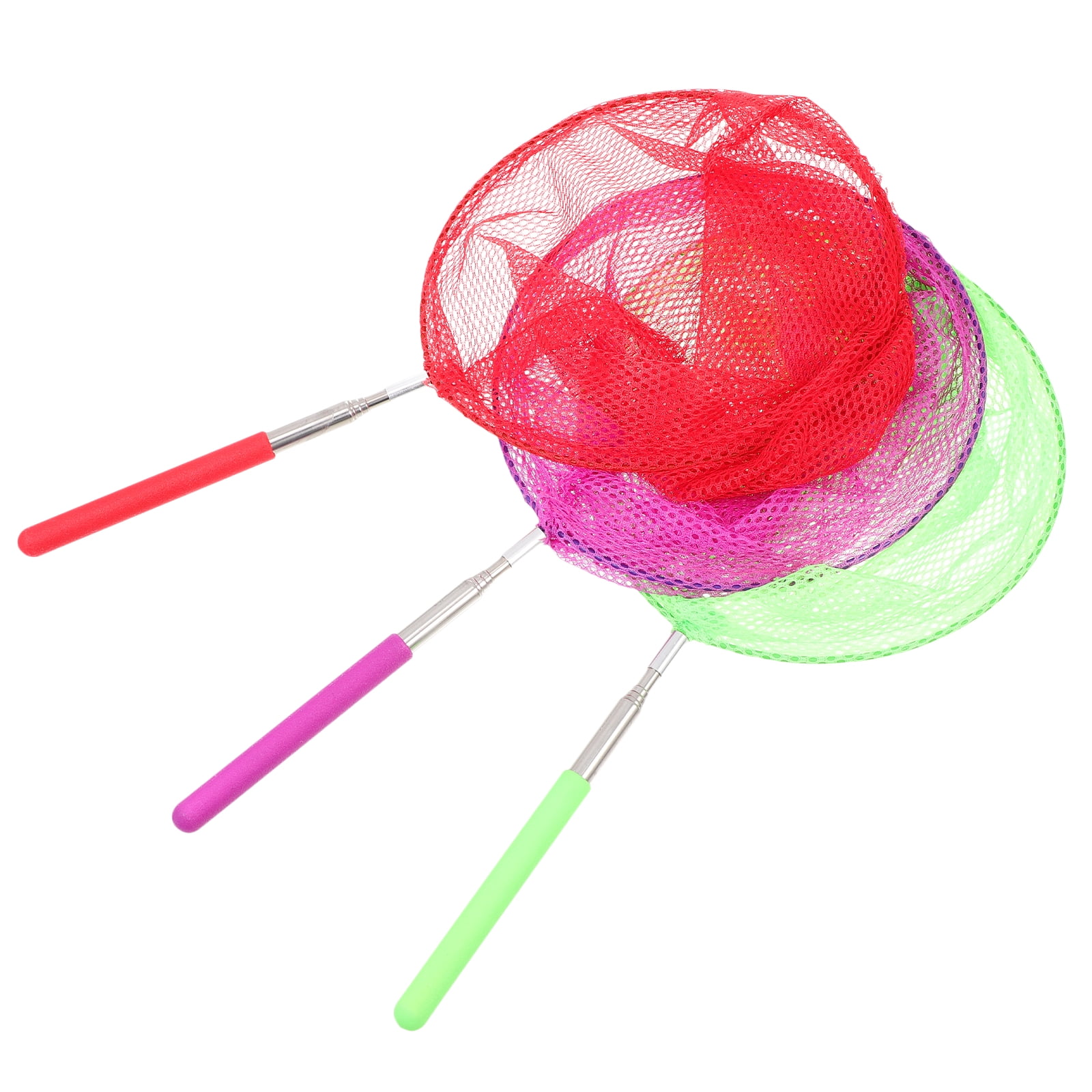 3 Pcs Fishing Net Extendable Butterflies Catcher Summer Outdoor Toys ...