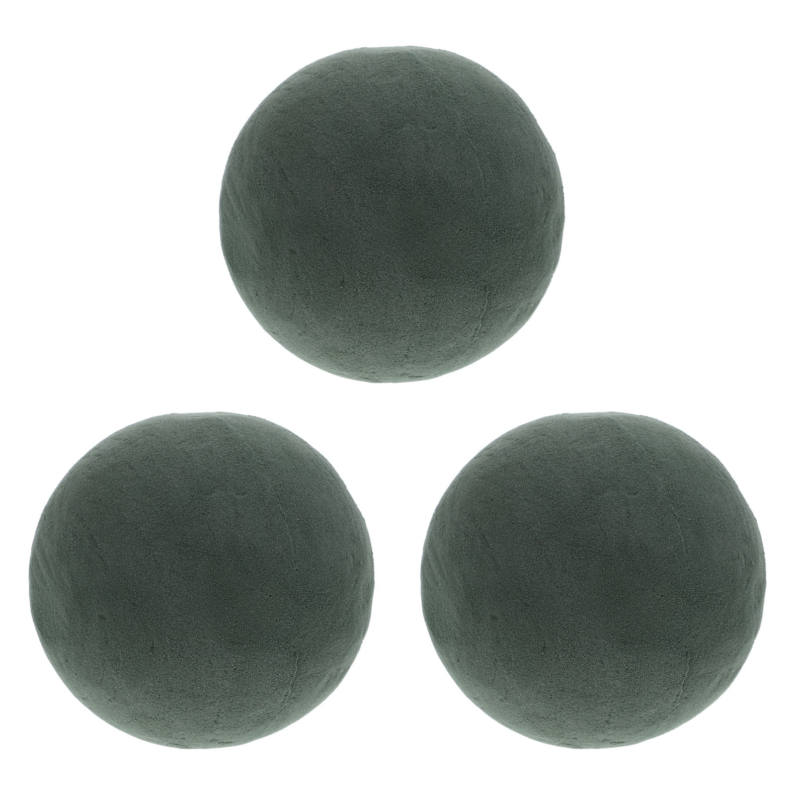 3 Pcs Flower Mud Floral Craft Foam Block Half Balls Upholstery Olive ...
