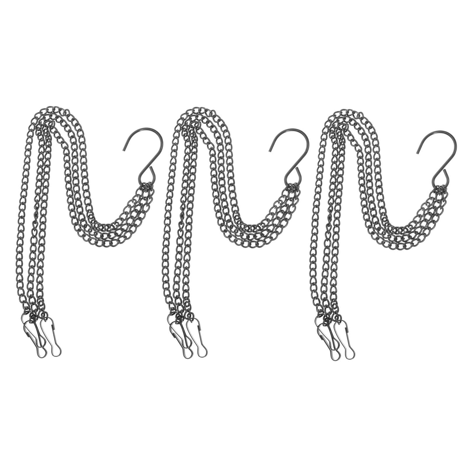 3 Pcs Flower Pot Hanging Chain The Chain Flower Pots Chain with Hooks ...