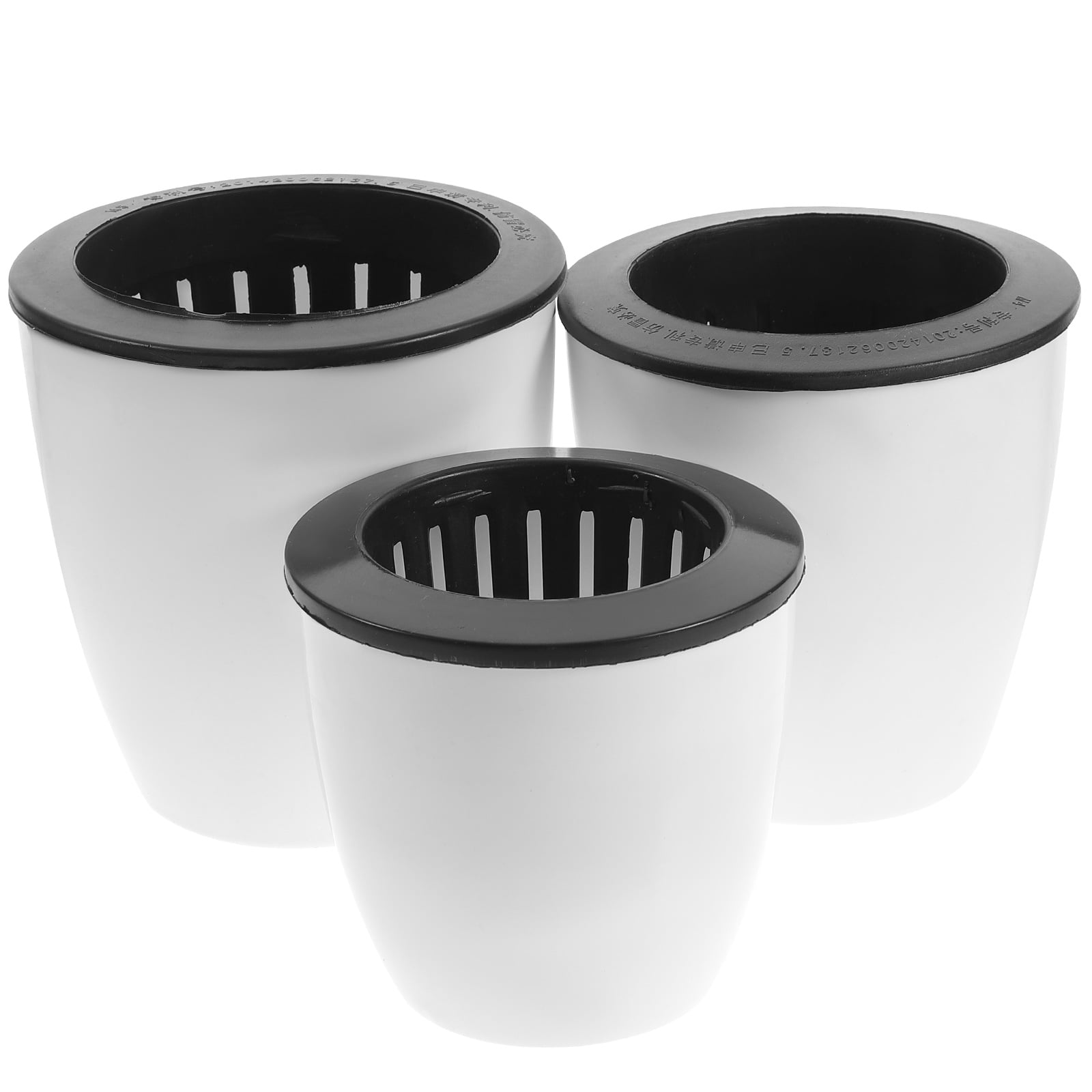 CIMAXIC Automatic-Watering Planter White Plastic for Home Succulents ...