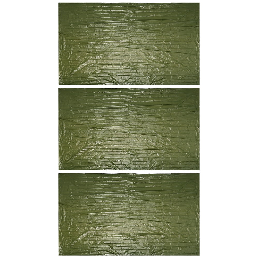3 Pcs Canopy First Aid Thermal Blanket Emergency Insulation Travel ...