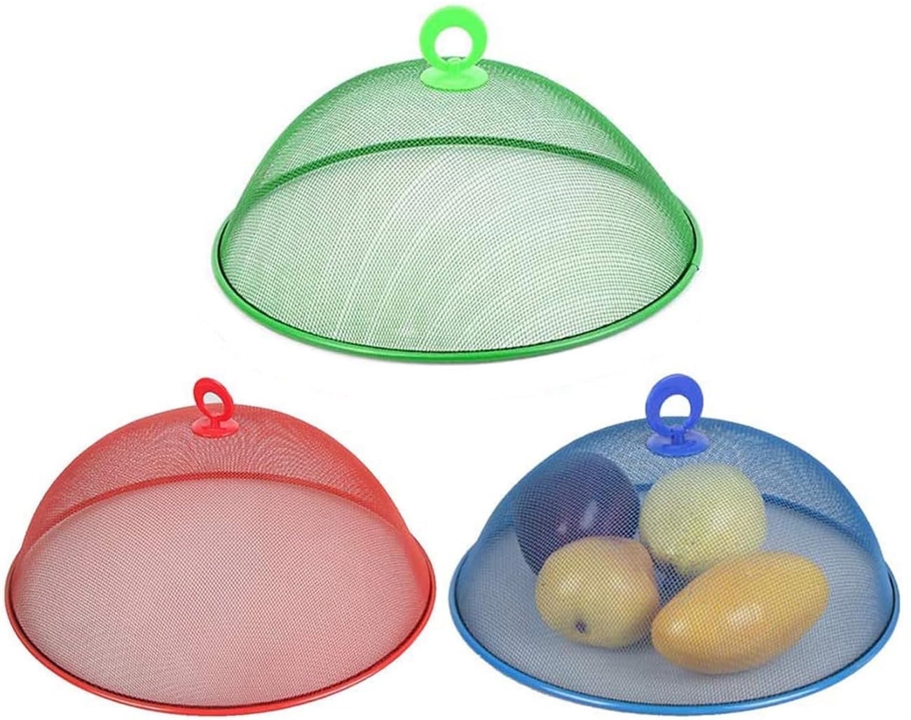 3 Pcs Food Cover Protector,Bexikou Picnic Food Mesh Covers,Food Dome ...
