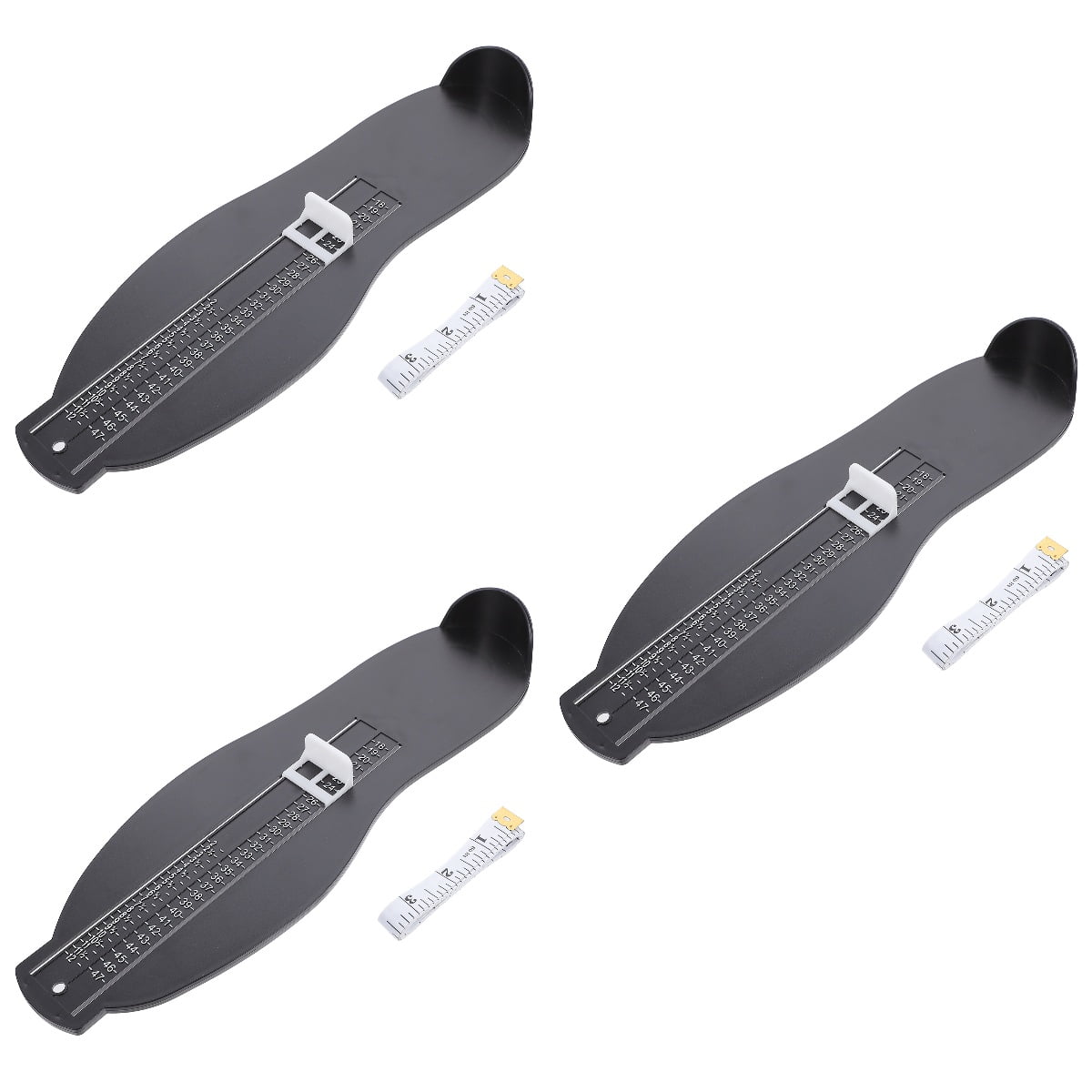 3 Pcs Foot Measuring Device Shoe Size Measurement Tool Feet Sizer ...