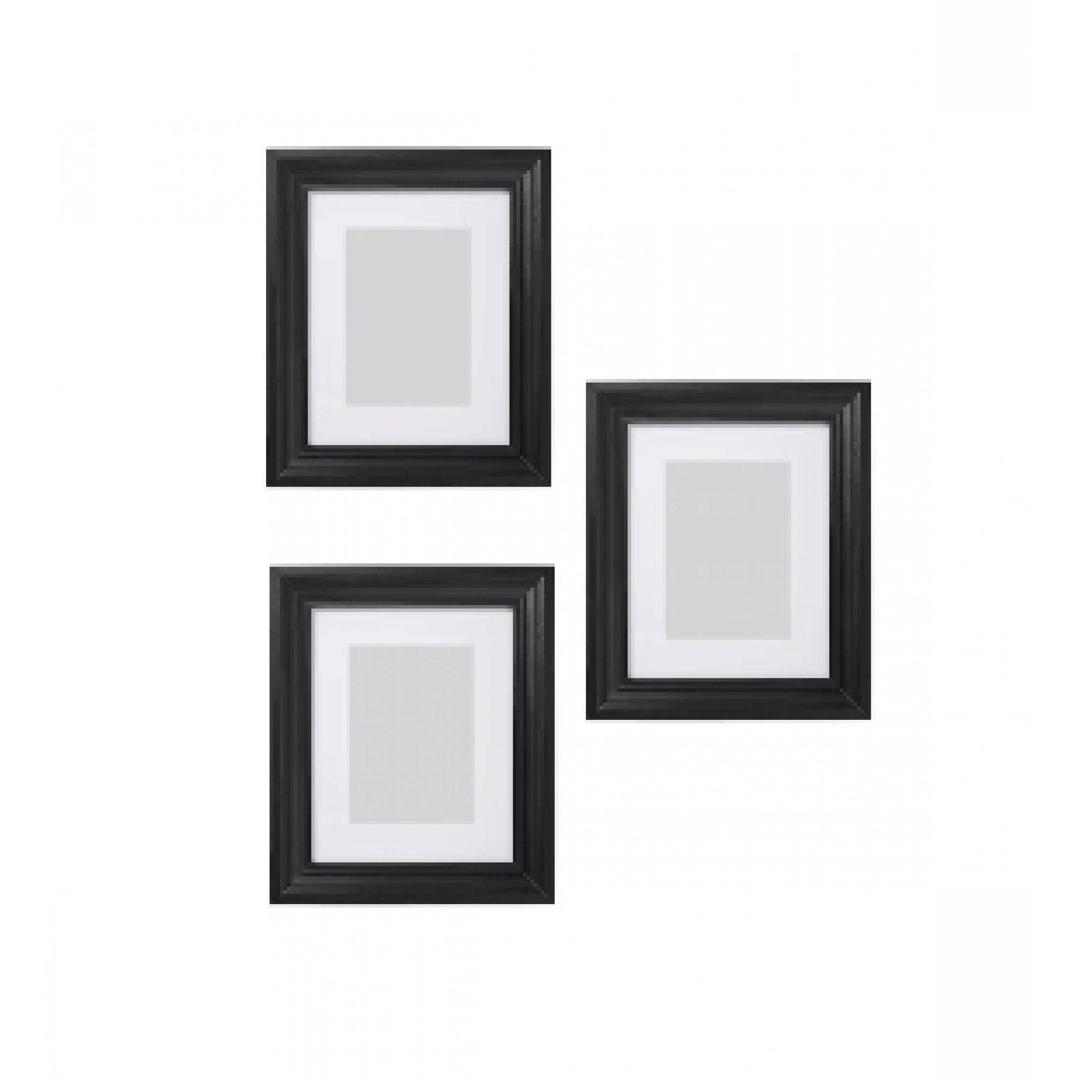 3 Pcs Frame, black stained, 8x10 inch,Picture Frames Set of 3 Ornate ...