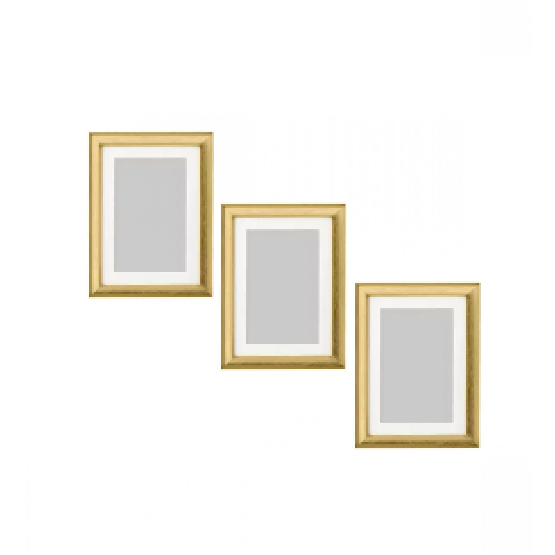 3 Pcs Frame, gold, 5x7 inch ,Modern Wall & Tabletop Photo Frames Sets ...