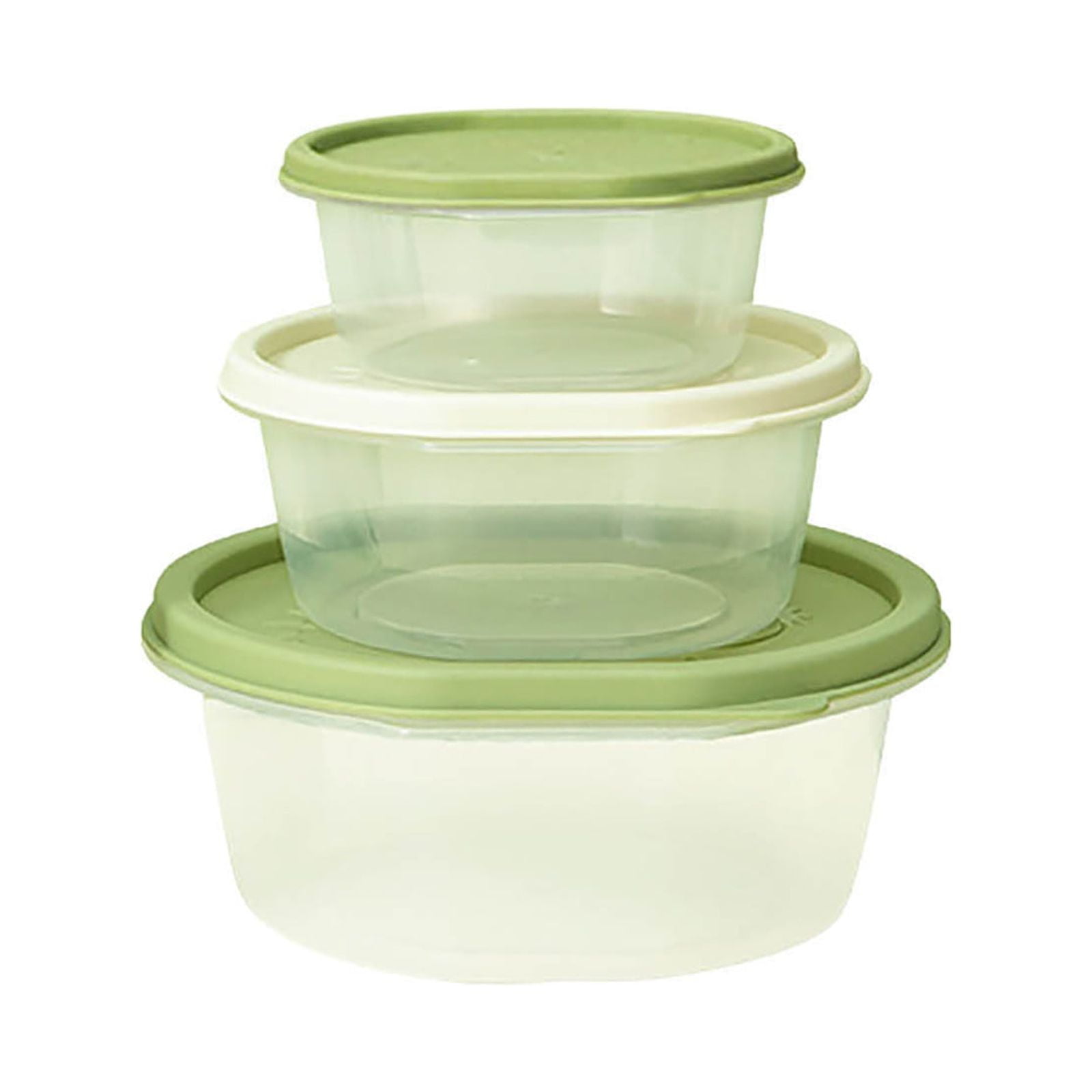3 Pcs Fresh Food Storage Containers Set - BPA-Free Microwave & Freezer ...