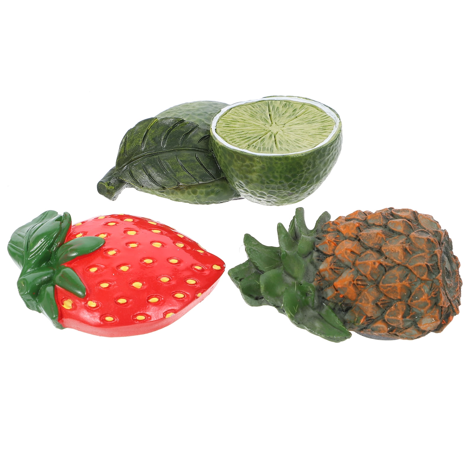 3 Pcs Fridge Magnet Fruit Magnets Kitchen Refrigerator Home Decorations ...