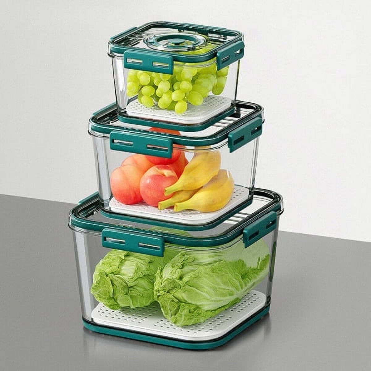 3 Pcs Fridge Timer Control Storage Containers - Walmart.com