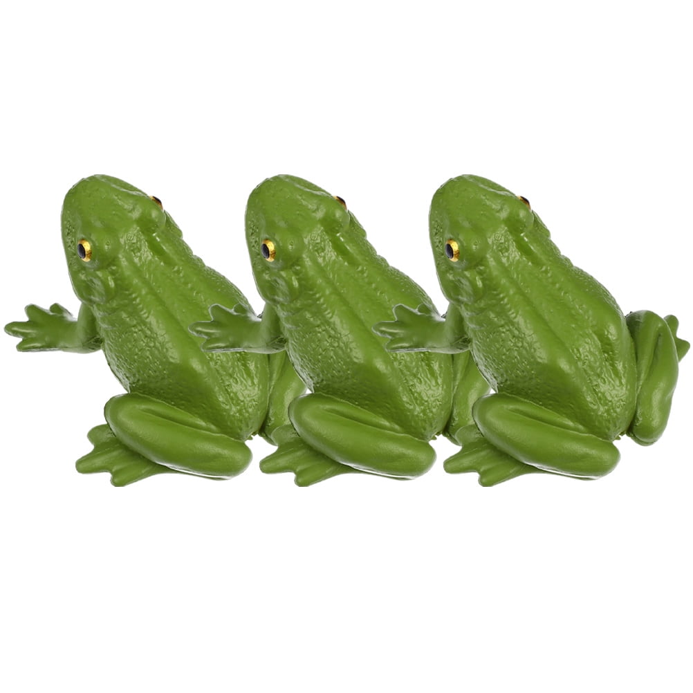 GOOHOCHY 3Pcs Frogs Models Simulation Frogs Figurine Frogs Toy Home ...