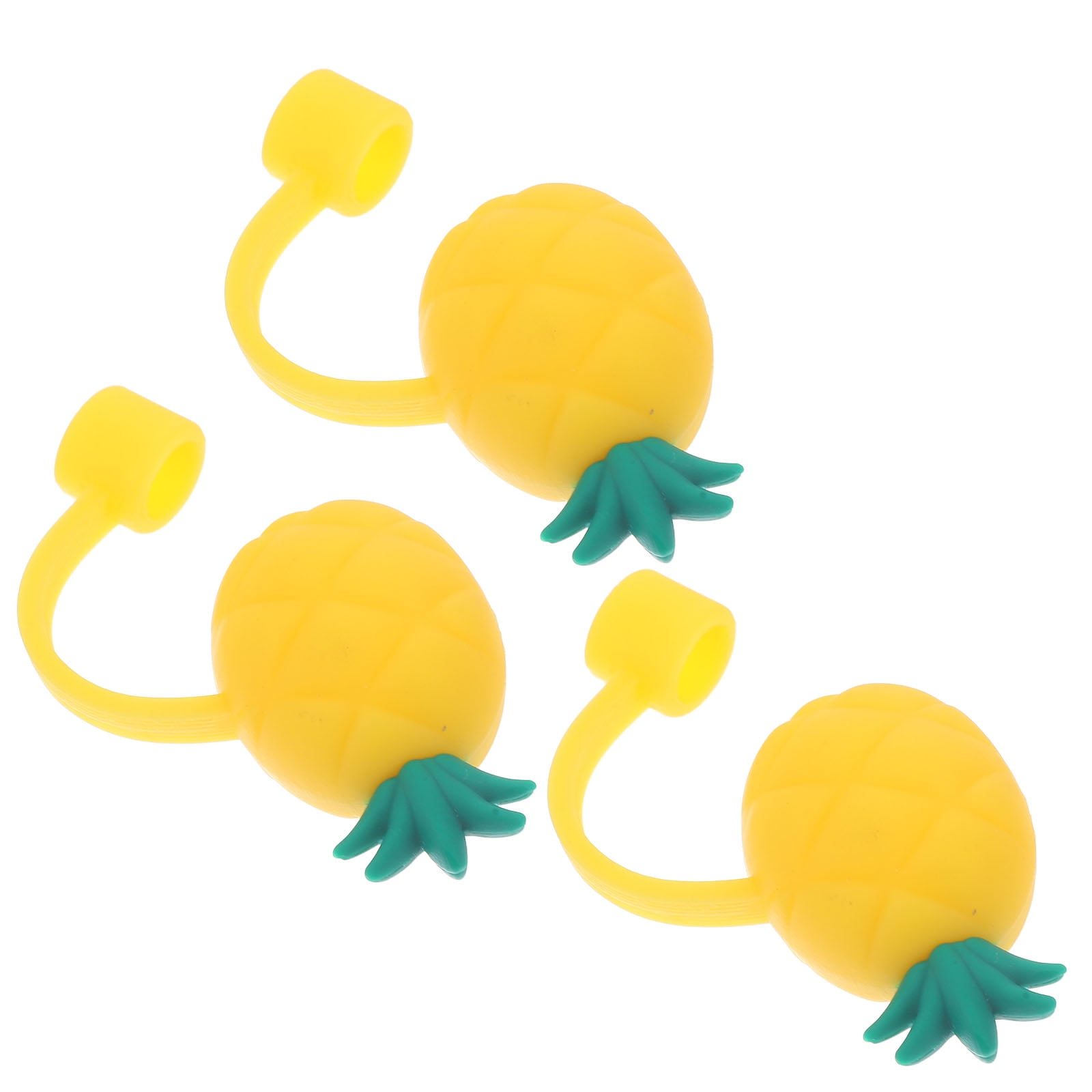 3 Pcs Fruits Straw Covers Cap Topper Dust-proof Pool Party - Walmart.com