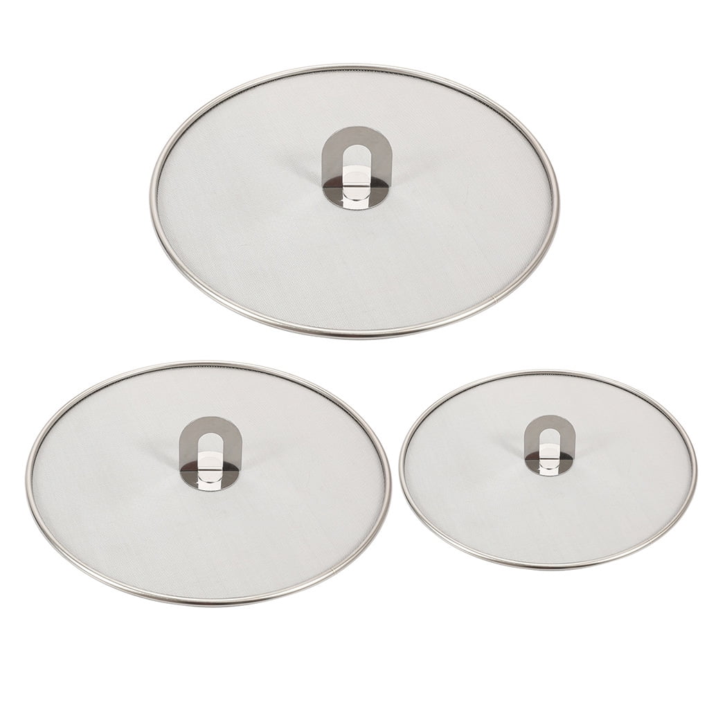 3 Pcs Frying Oil Spatter Net Cover Cooking Spatter Guard for Pans ...