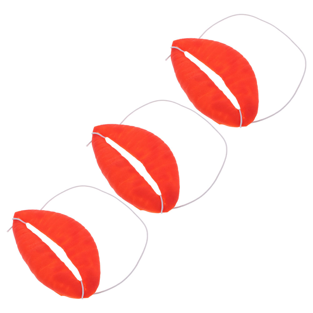Raindrops Red Latex Masquerade Lips Cosplay Props for Parties Sports ...