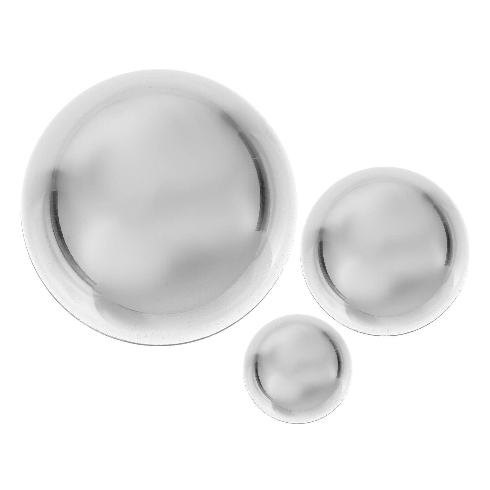 3 Pcs Gazing Balls for Gardens Stainless Reflective Sphere Hollow ...