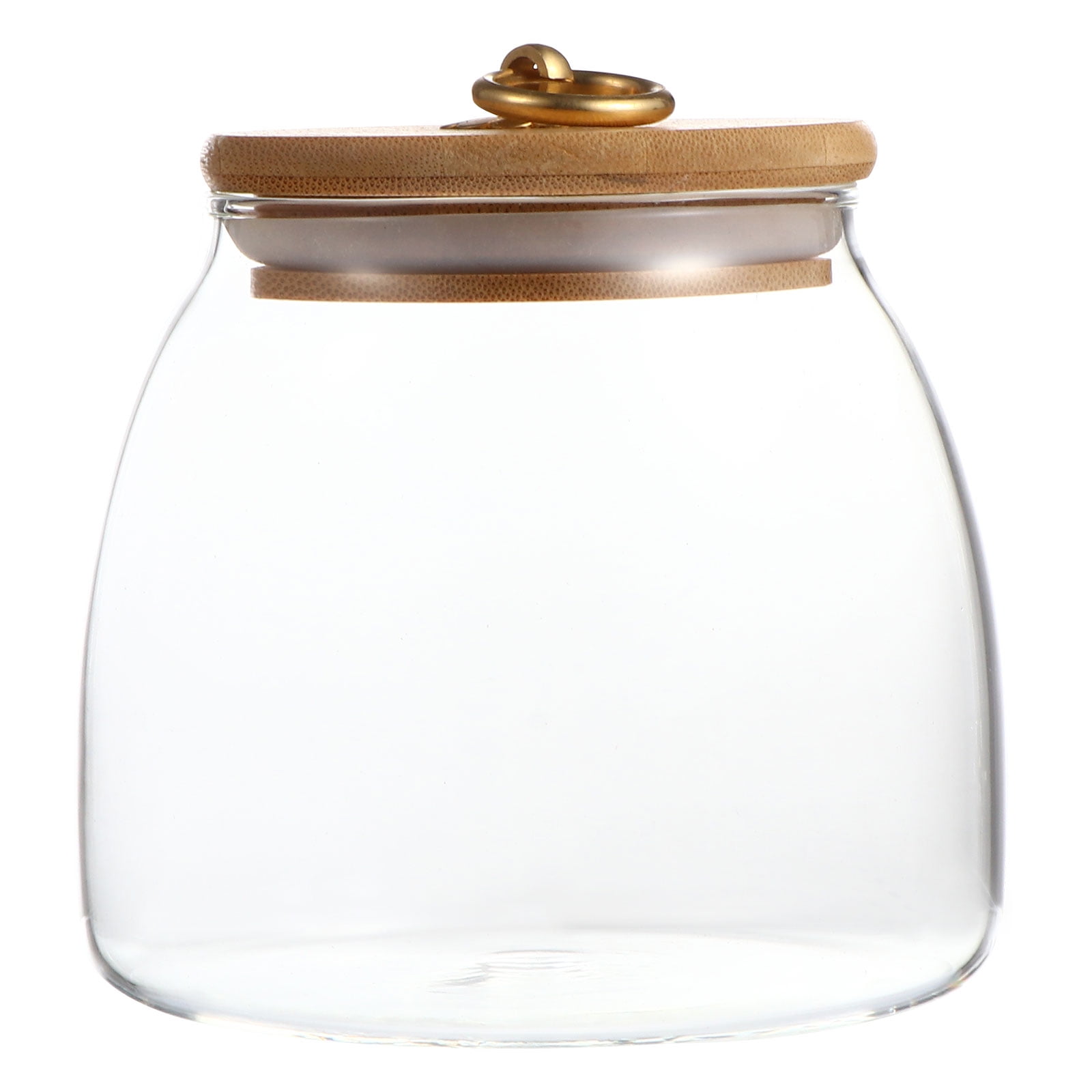 3 Pcs Glass Seal Jar Sealed Canisters Candy Jars with Lids Pantry ...