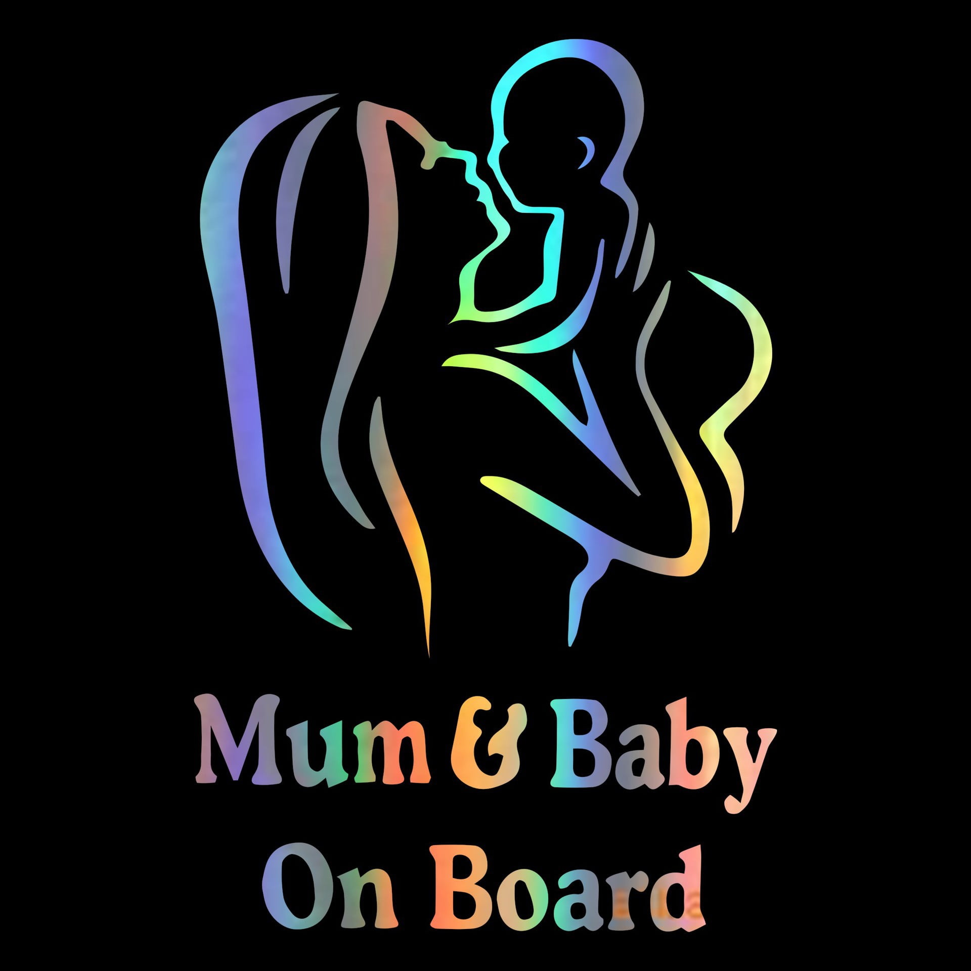 3 Pcs Gleaminglife Baby in Car Stickers for Mum and Baby, Cute Baby ...