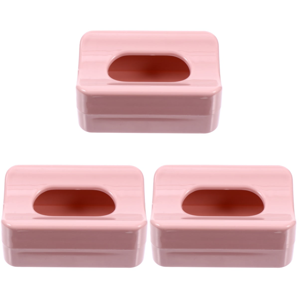 3 Pcs Glitter Storage Box Nail Powder Case Plastic Containers Compact ...