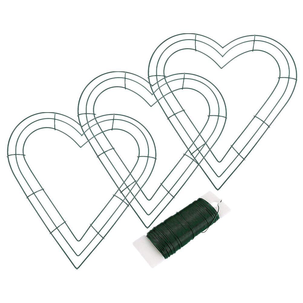 3 Pcs Gold Foil Frames Heart Shaped Wrought Iron Frame 30.00X30.00X0 ...