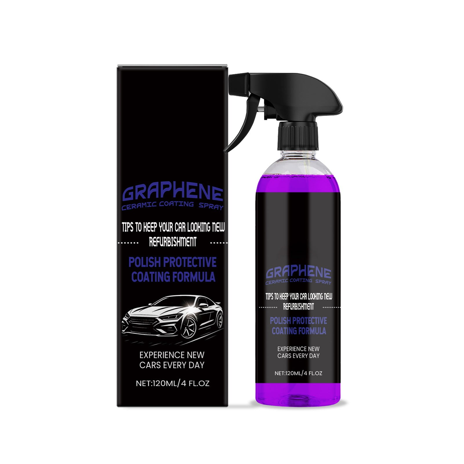 3 Pcs Graphene Ceramic Coating Spray - Long-Lasting Paint Protection ...