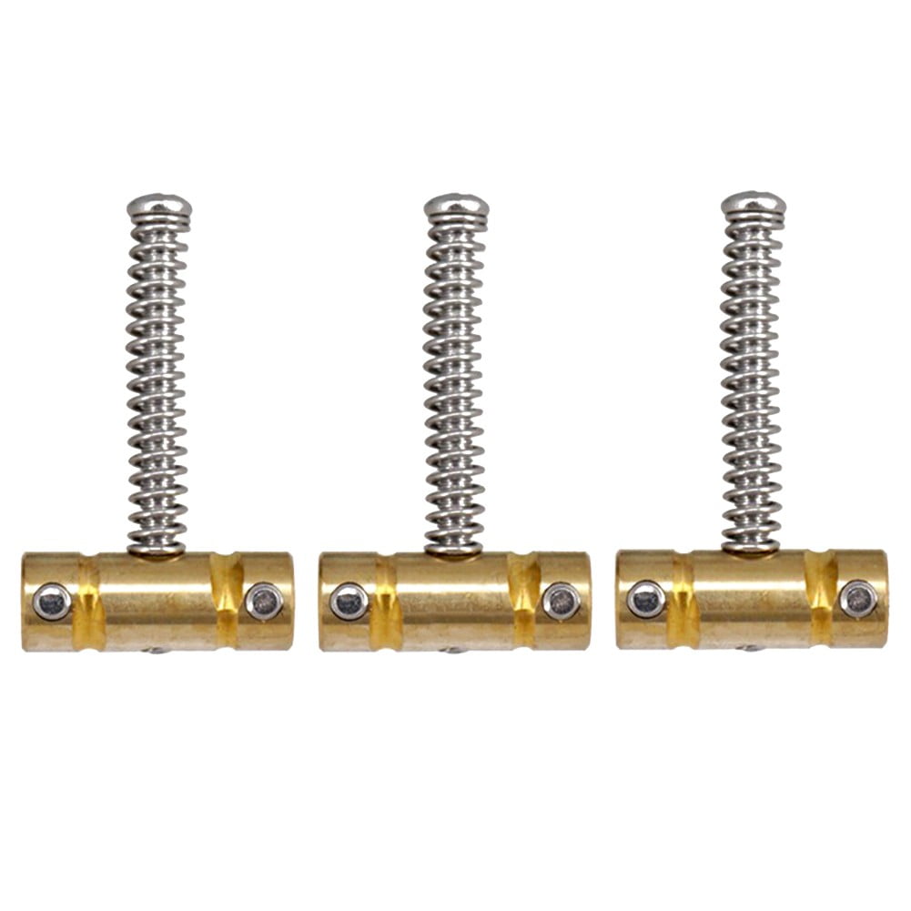 3 Pcs Guitar Bridge Saddles Guitar Compensated Brass Bridge Saddles For ...