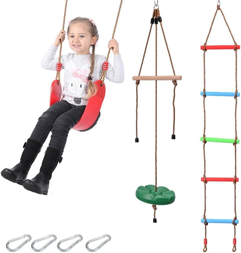 3 Pcs Gym Swing Set Includes Sensory Tree Swing, Disc Swing with Gym ...