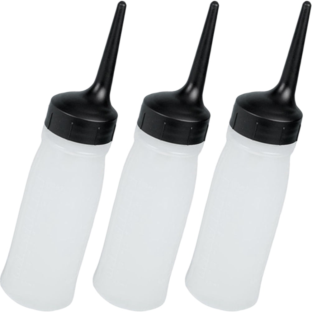 3 Pcs Hair Color Applicator Bottles Dry Cleaning Dye Container ...