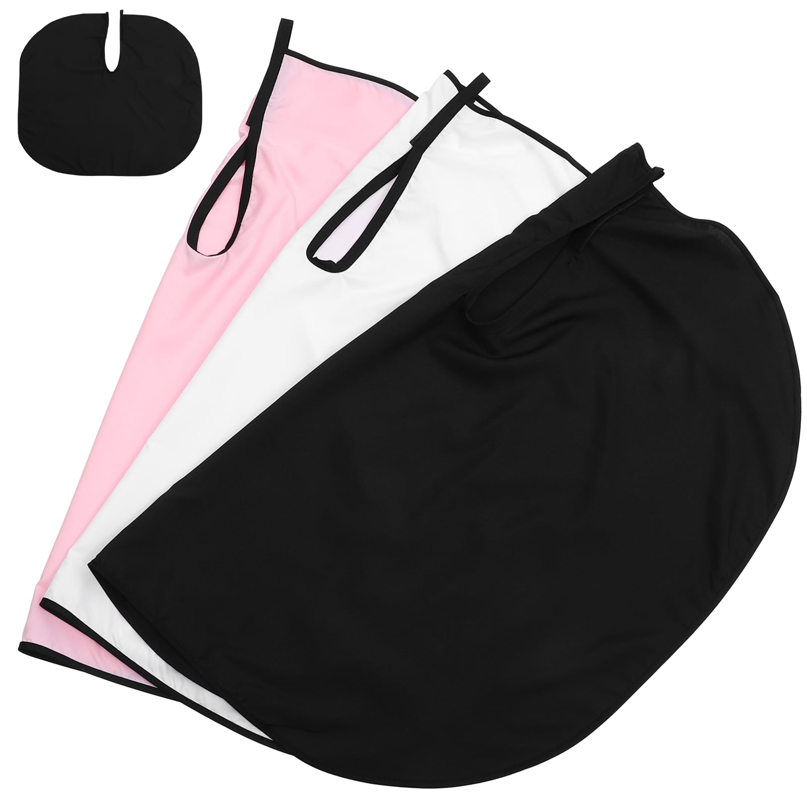 3 Pcs Hairdressing Shawl Haircut Apron Barbers Cape Tools Baking Oil ...