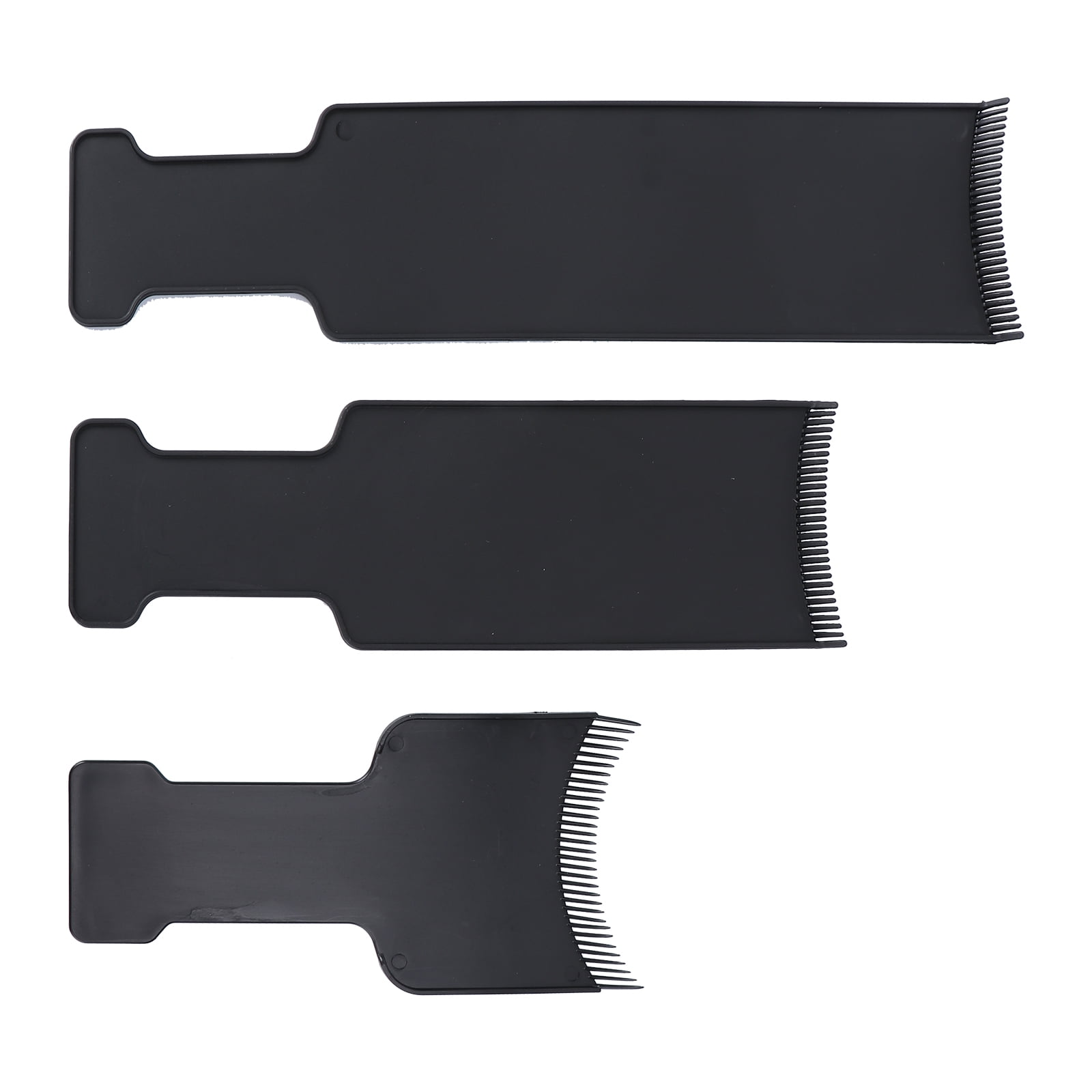 3 Pcs Hairdressing Tint Brush for Highlighting Long Coloring Comb Black ...