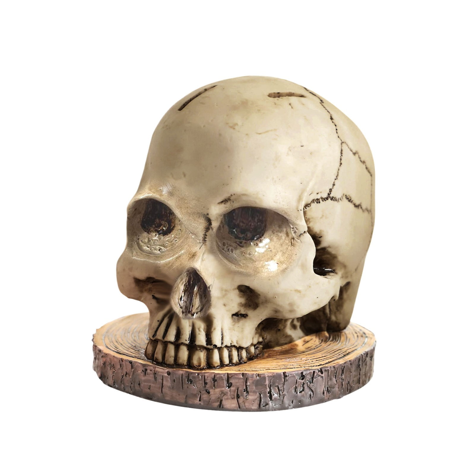 3 Pcs Halloween Skull Knife Fork Holder - Hand-Painted Resin Storage ...