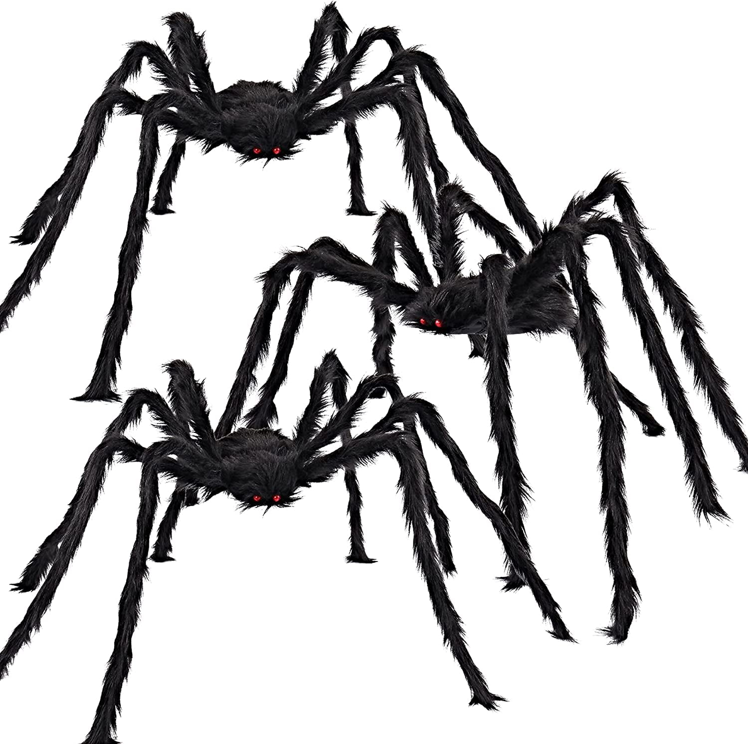 3 Pcs Halloween Spiders Outdoor Decoration, Halloween Decor Outside, 5 ...