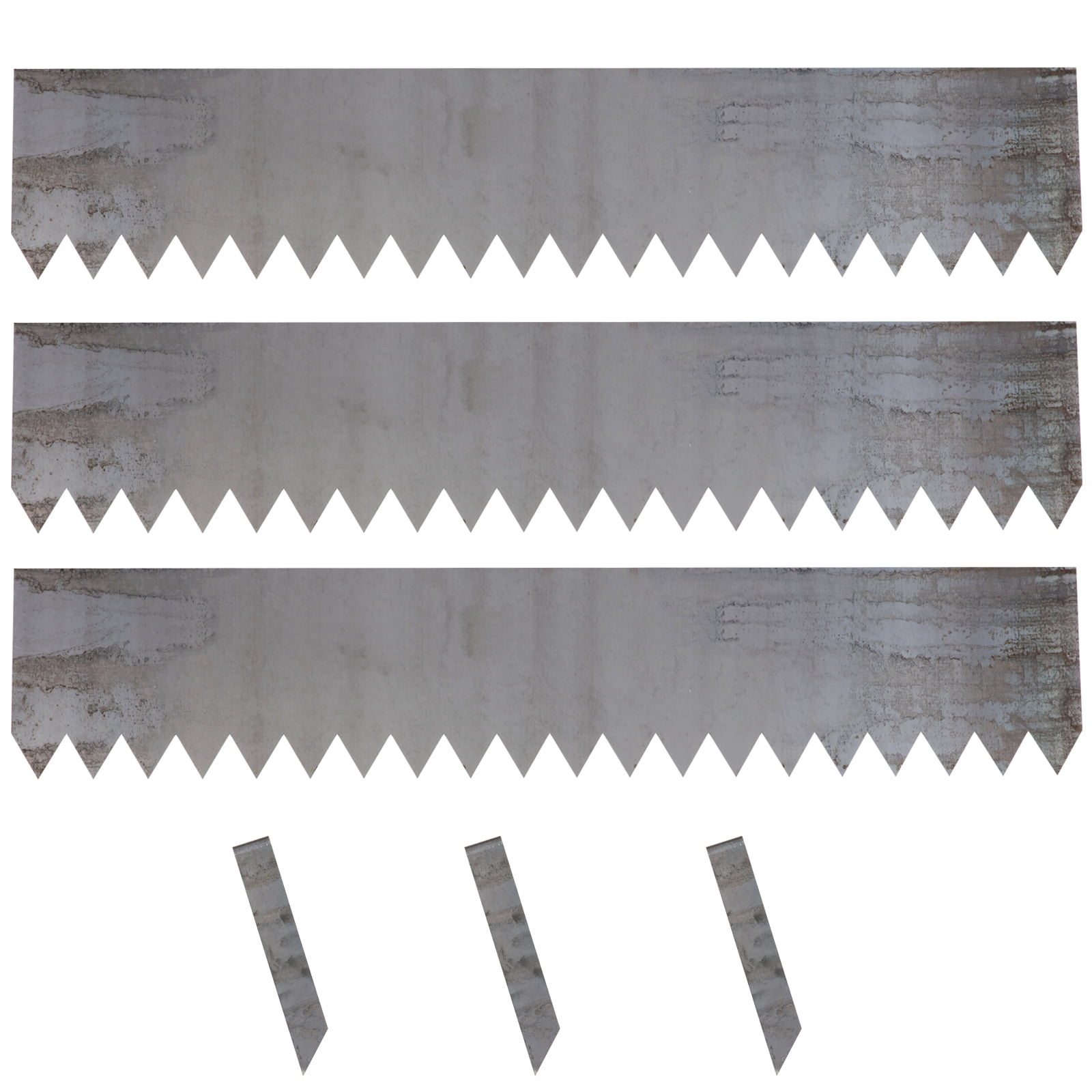 3 Pcs Hammer-in Landscape Edging 40 x 6 Inch Strips Cor-Ten Steel ...