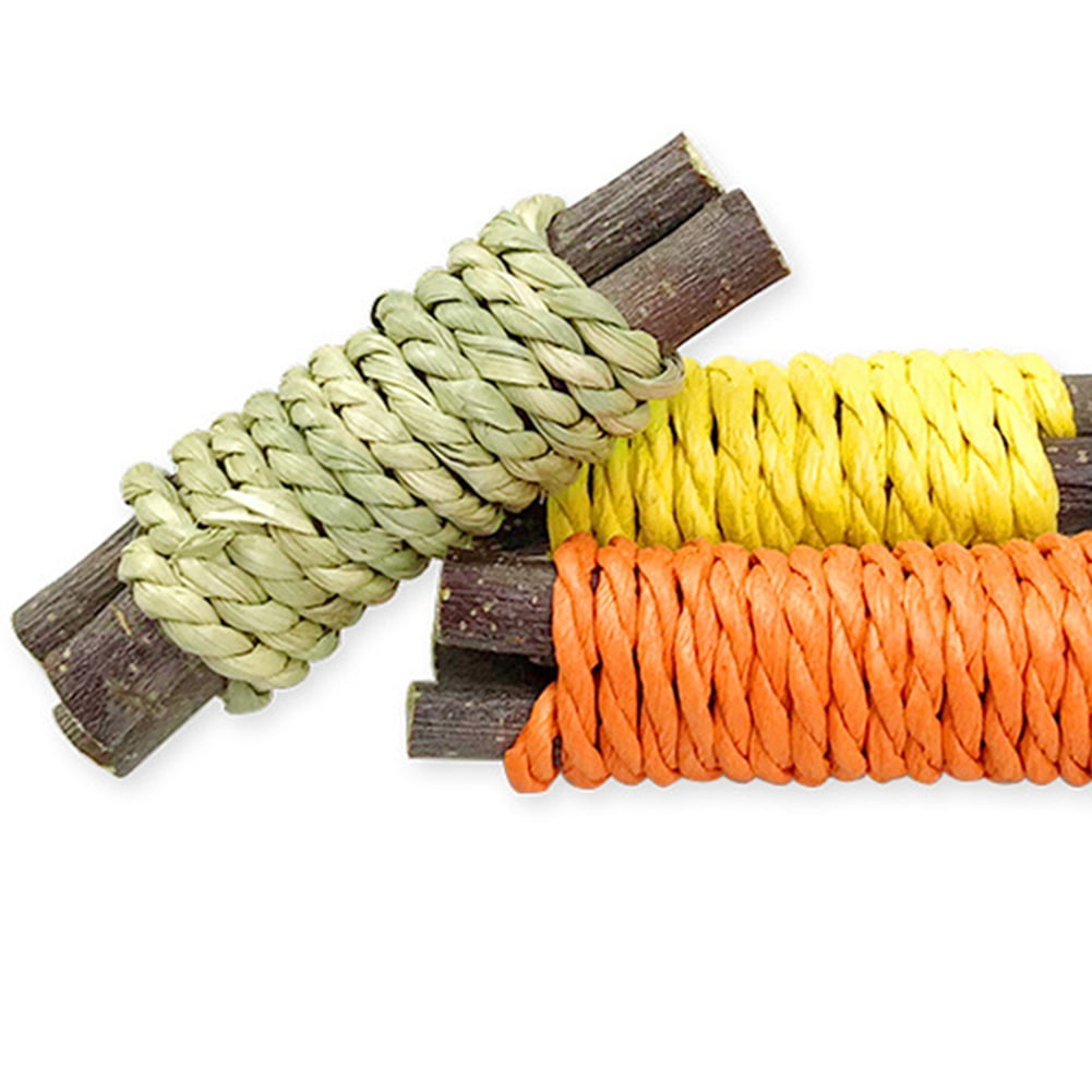 3 Pcs Hamster Chew Toys Guinea Pig Natural Wood Activity Toys Small ...